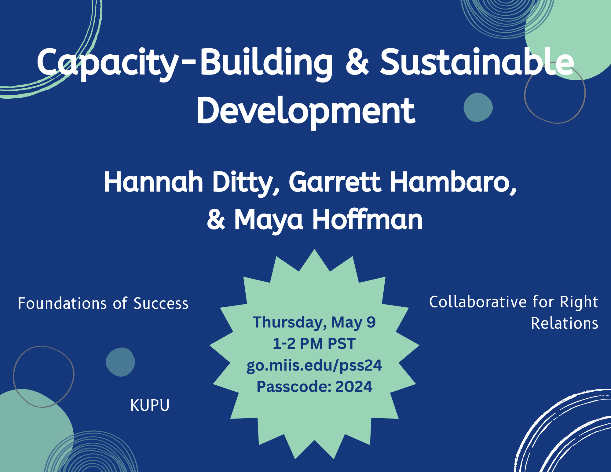 Capacity-Building & Sustainable Development: SP24 Practicum Presentations Series | Middlebury ...